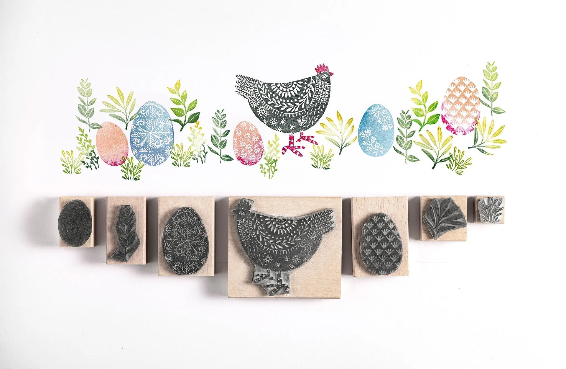 Easter Rubber Stamps for Cards & Spring Crafts | Noolibird