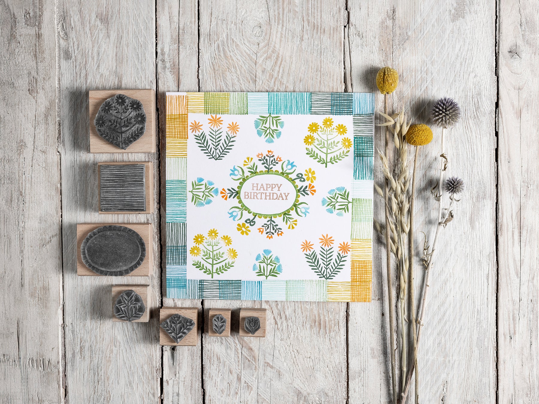 Patchwork Patterns Rubber Stamps for card making and fabric printing ...