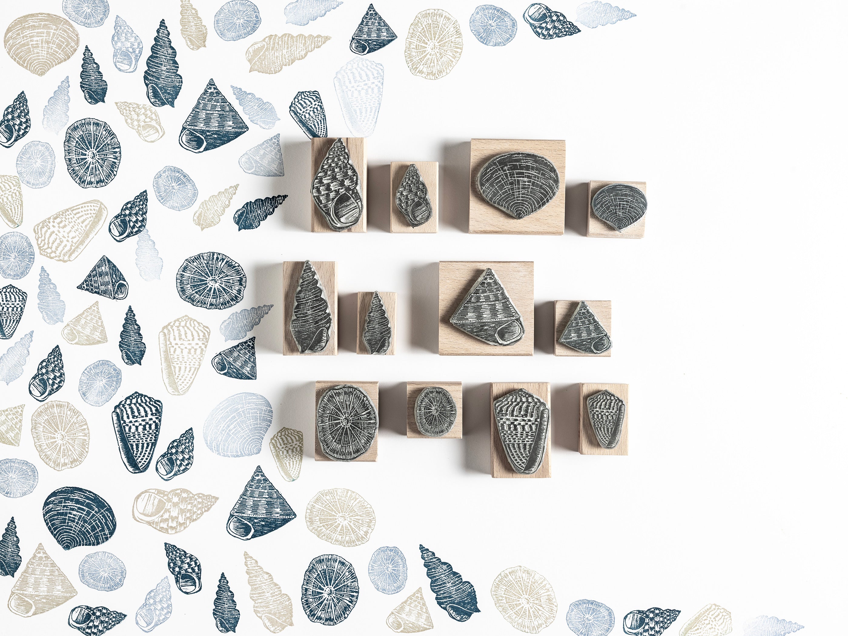 Shell Rubber Stamps for Craft and Card making, Scrapbooking and Journa ...